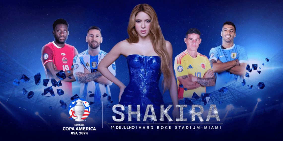 Conmebol anuncia Shakira como atração da final da Copa América 2024 ...